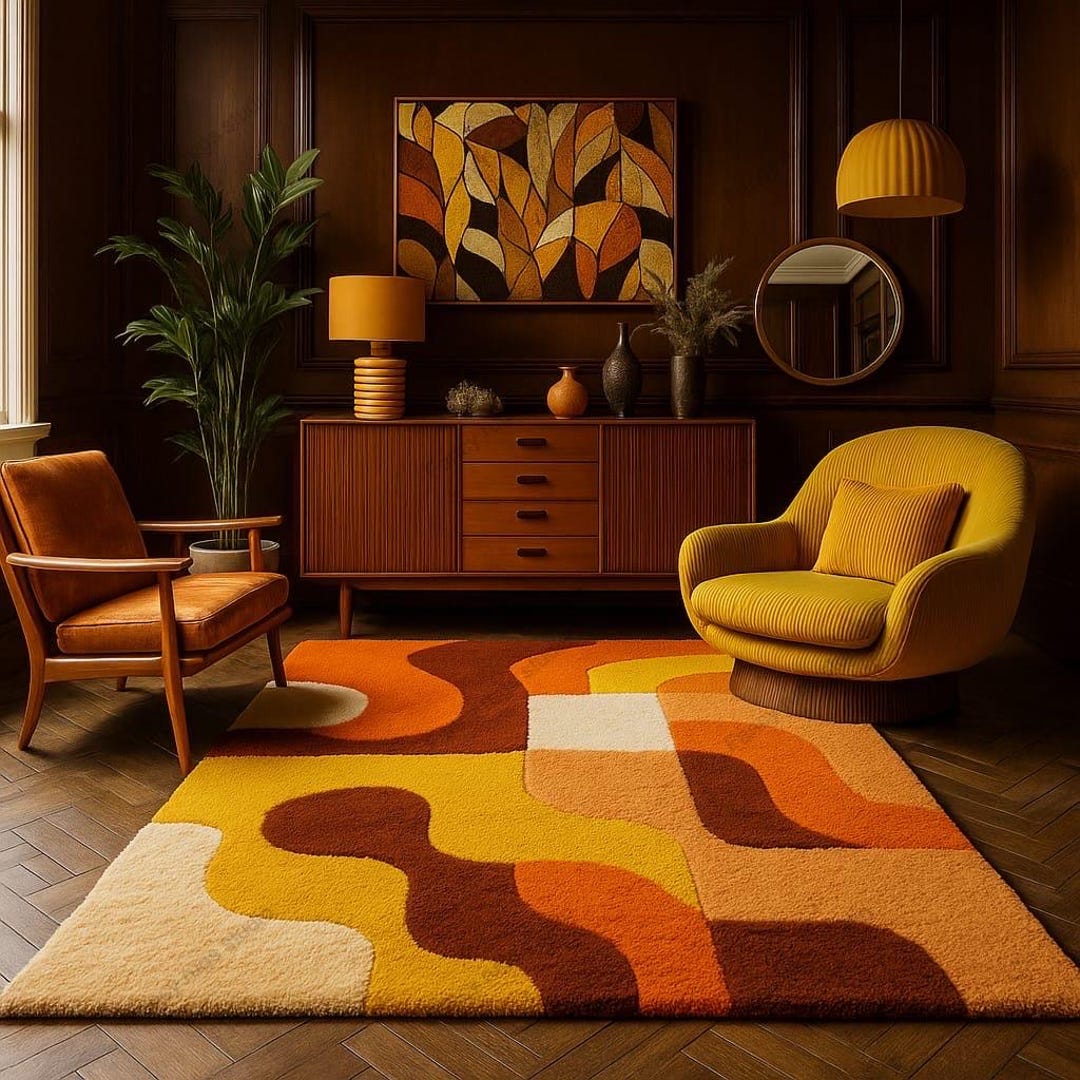 Mid Century Teppich