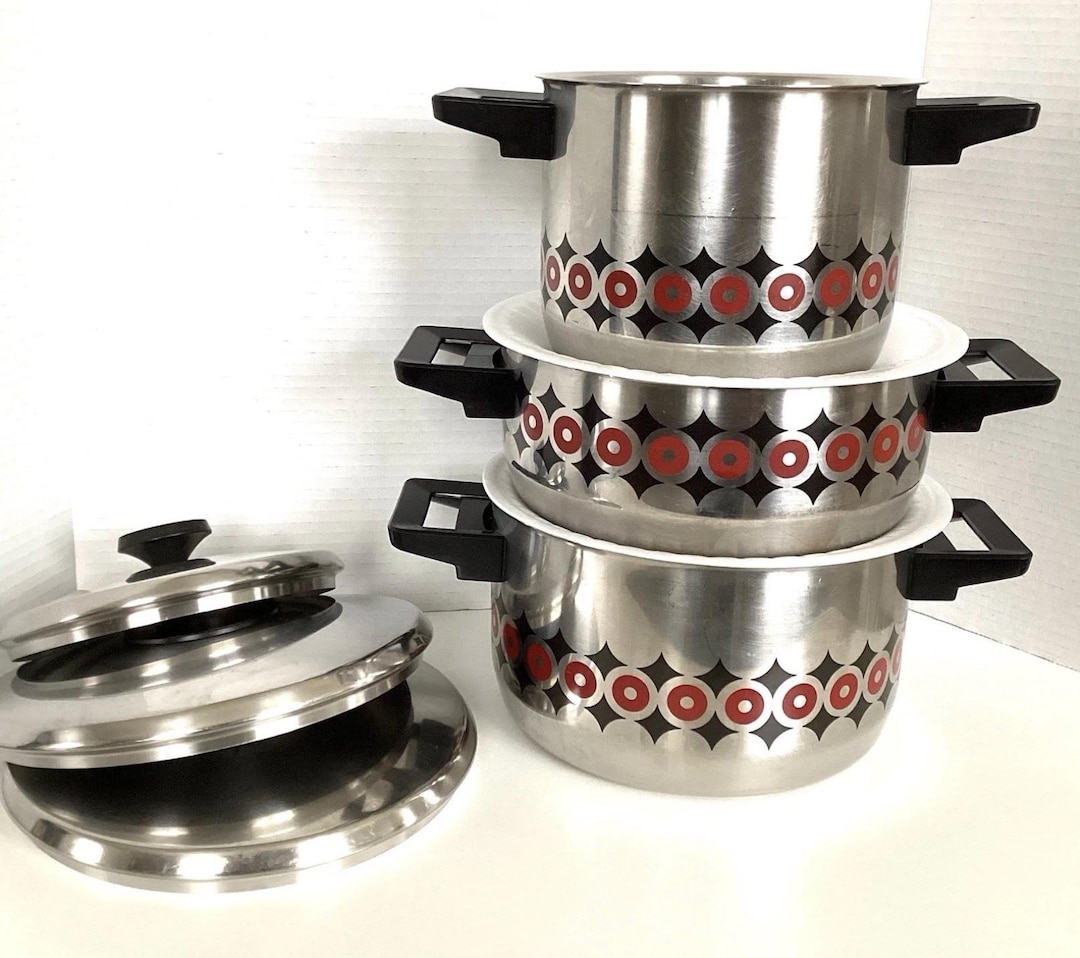 BRAUN KEMMLER – ROSTFREI Western Germany Pots Pans Lids Cookware Set ...