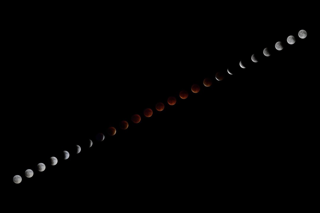 Timline of Lunar Eclipse - Digital File - Etsy