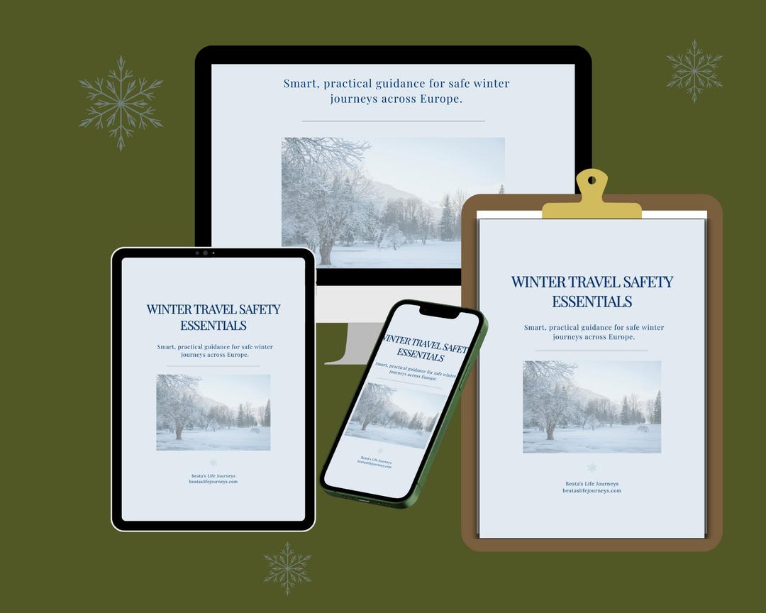 Winter Travel Safety Checklist PDF – 20-page + FREE Flipbook Printable ...