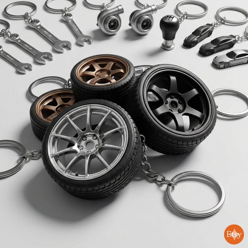 3D Printable Keychain STL Bundle | Funny, Car & Character Designs ...