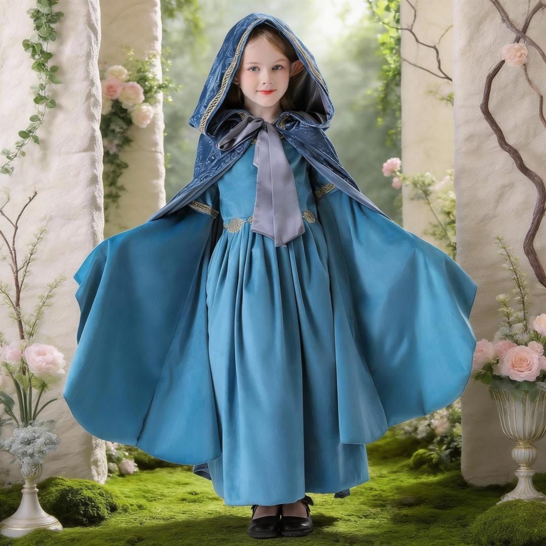 Medieval Cosplay Princess Dress for Girls | Elf Queen Costume With ...