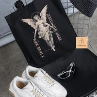 Boy Angel 100% Cotton Canvas Tote Bag, Personalized - Etsy