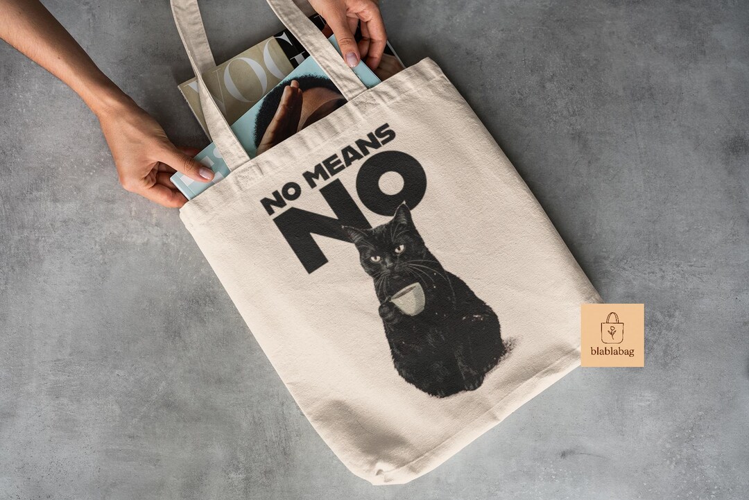 No Means No Tote Bag - Etsy