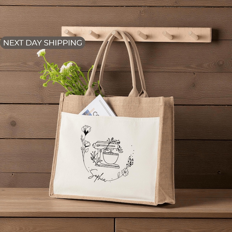 Personalized Baker Tote Bag, Cake Decorating Art, Culinary School Grad ...