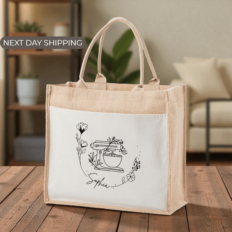 Personalized Baker Tote Bag, Cake Decorating Art, Culinary School Grad ...