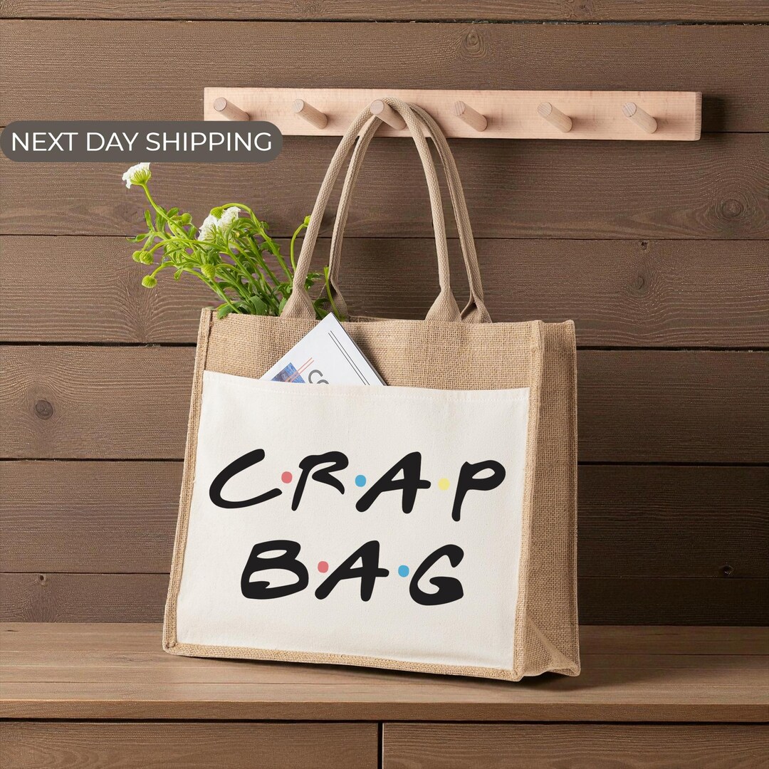 Friends TV Show Crap Bag Tote Bag, Funny Sitcom Inspired Canvas Bag ...