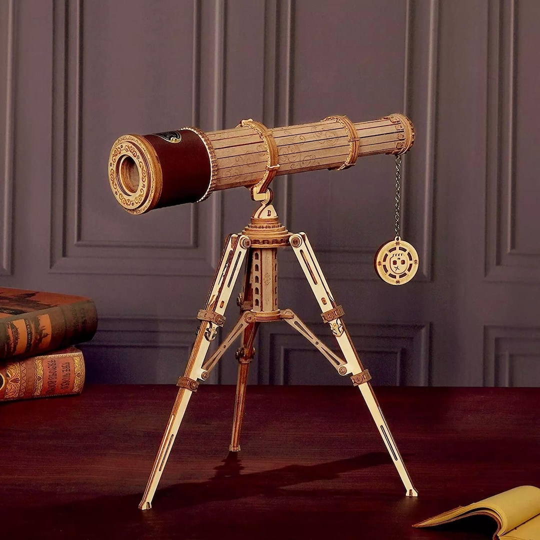 ROKR Wooden Telescope Kit | DIY Monocular Model Puzzle - Etsy