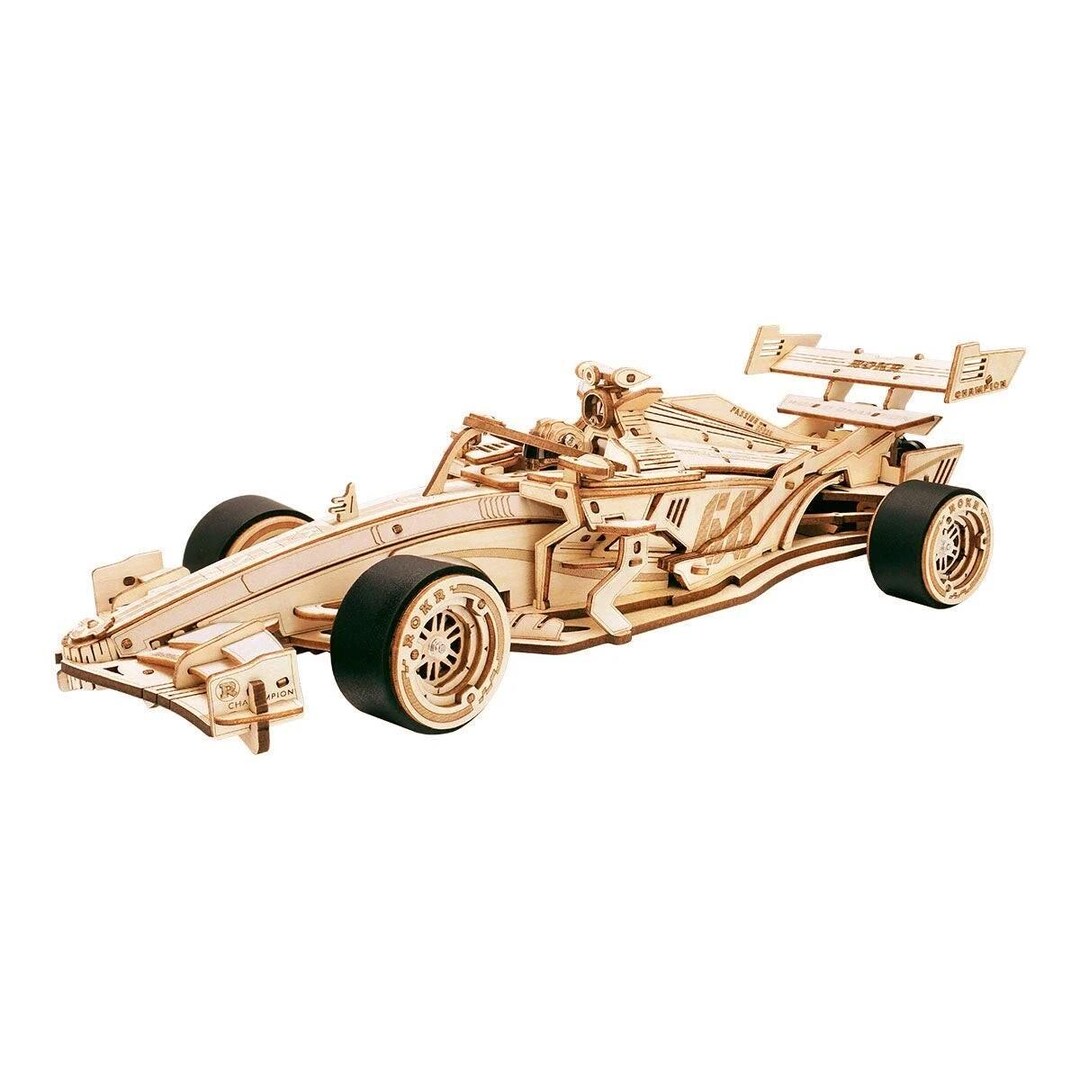 ROKR F1 Racing Car 3D Wooden Puzzle – Mechanical Model Kit - Etsy