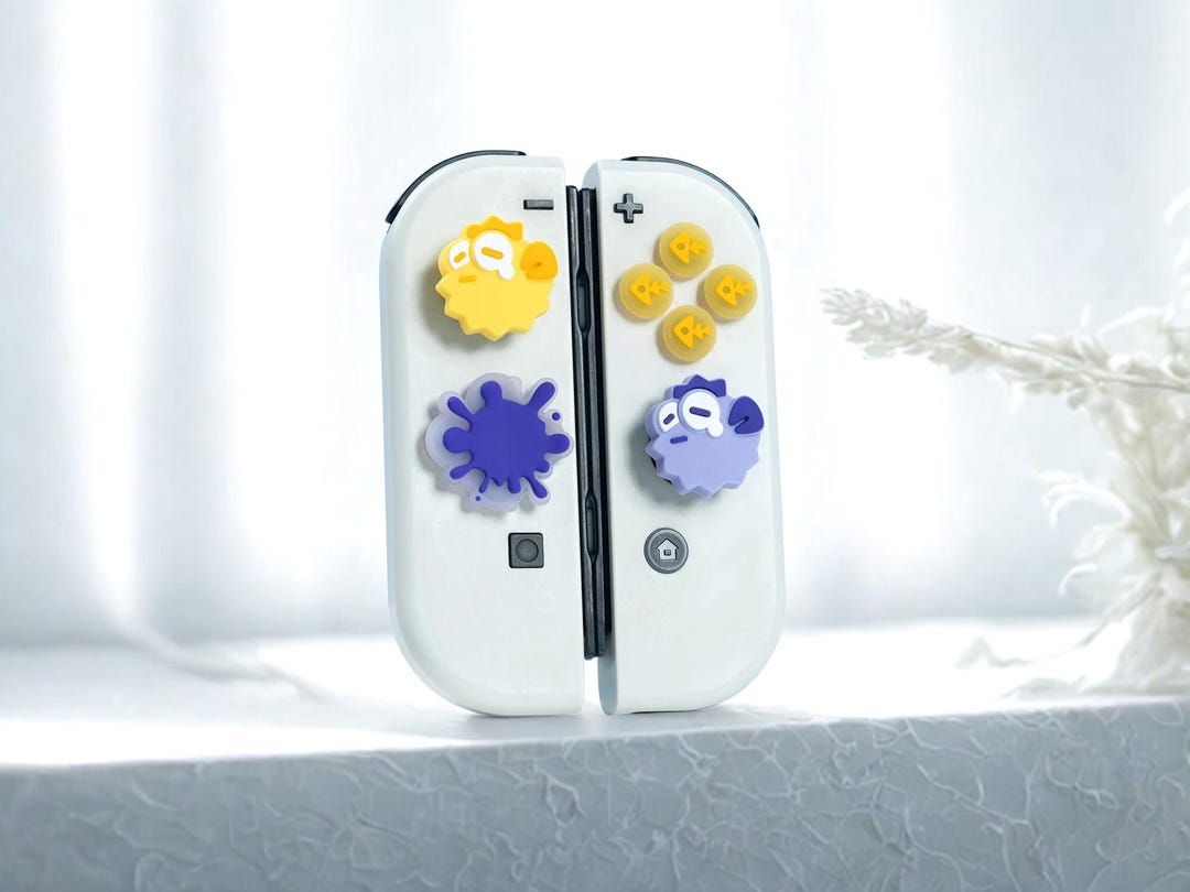 Splatoon Joy-con Thumb Grips – Ink Style Joystick Caps for Nintendo ...