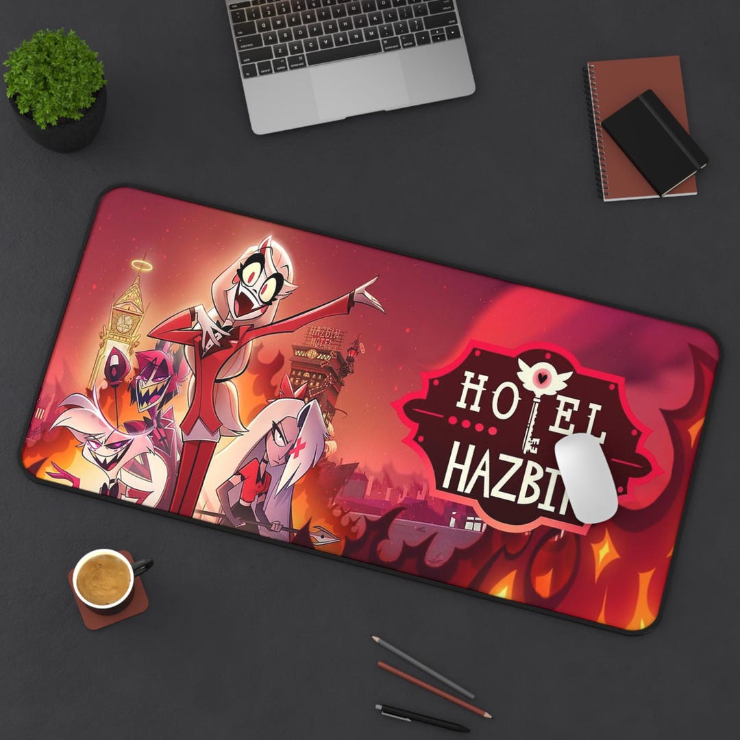Hotel Hazbin Characters Desk Mat | Hotel Hazbin Character Gaming ...