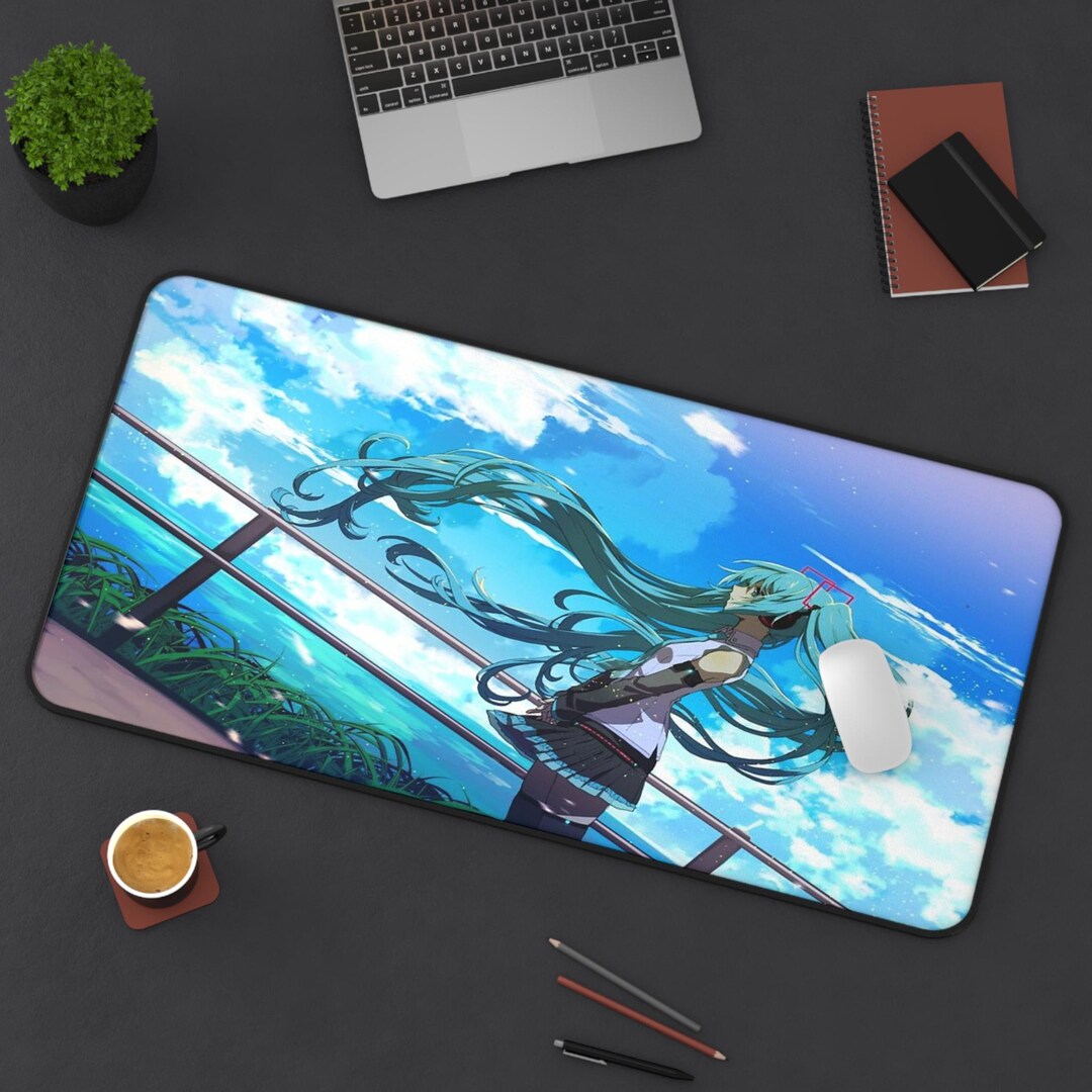 Hatsune Miku Dreamy Sky Desk Mat | Dijital Vocaloid Miku XL Gaming ...