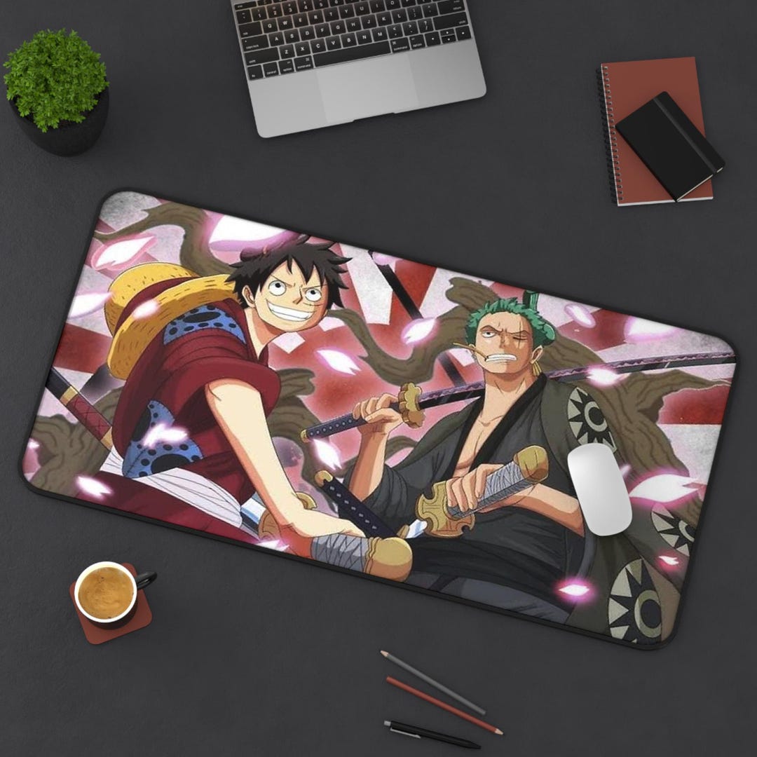 One Piece Luffy & Zoro Desk Mat | Monkey D. Luffy and Zoro XL Gaming ...