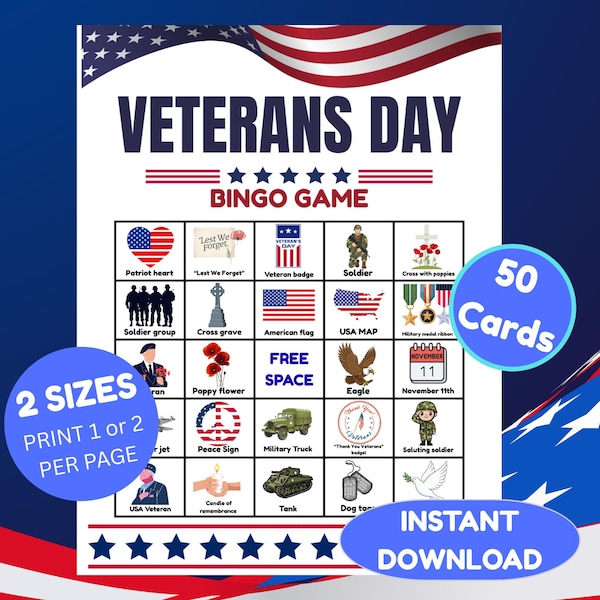 Veterans Day Cards - Etsy