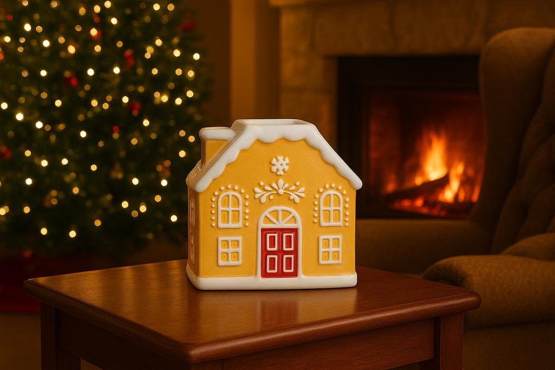 Gingerbread House Oil Burner & Wax Melter | Christmas Wax Warmer | Cosy ...