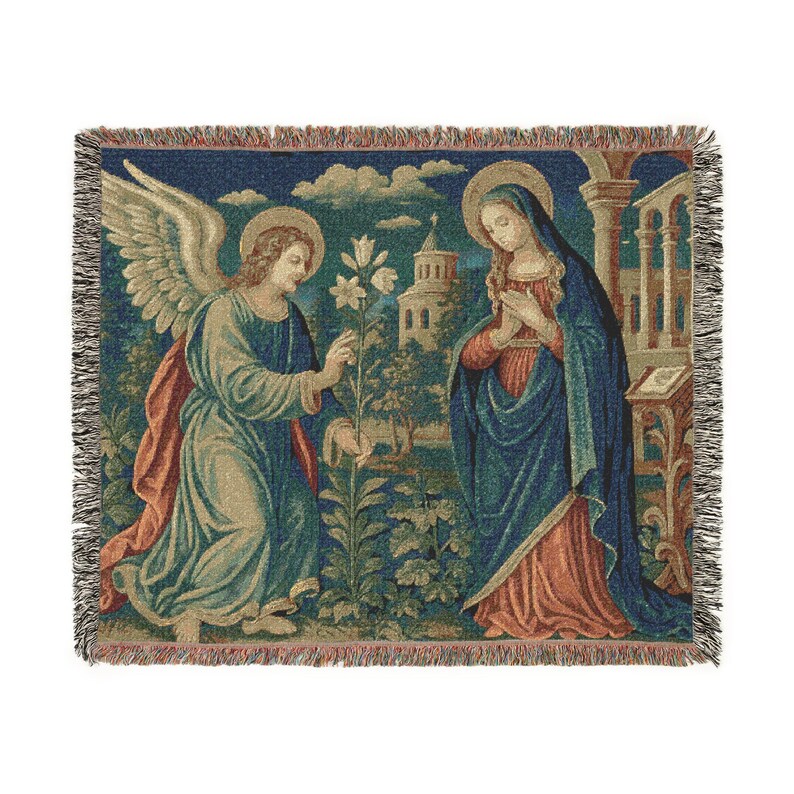 Vintage Woven Blanket Tapestry Throw Wall Hanging European Decor Sacred ...