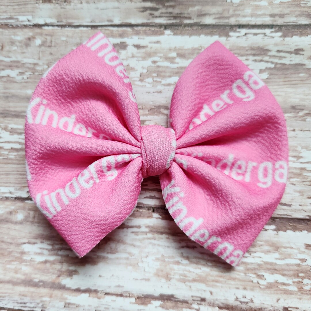 Kindergarten Bow, First Day of School Bow, Hair Clip, Headband, Hair ...