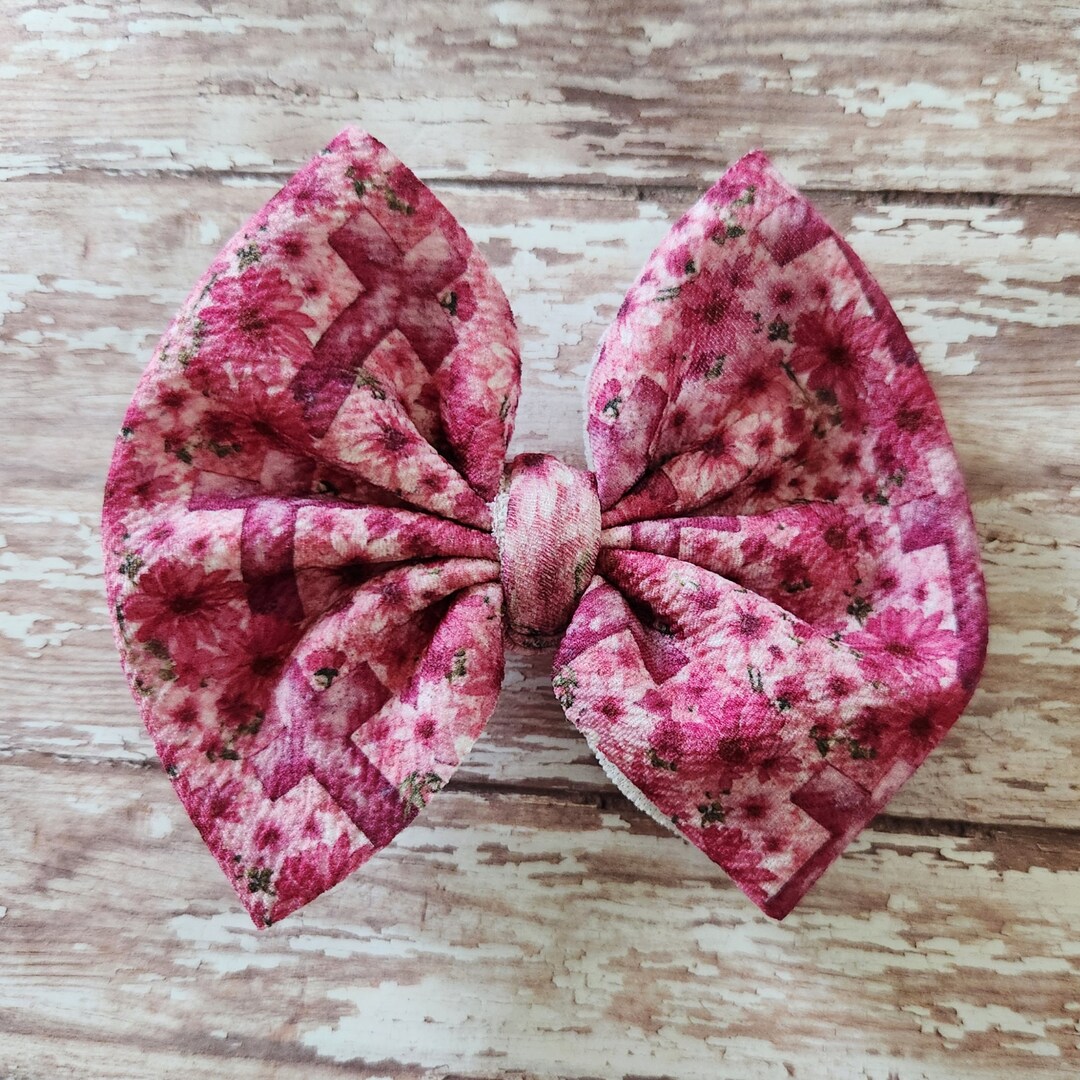 Pink Bow, Cross Bow, Easter Bow, Christian Bow, Hair Accessories, Hair ...