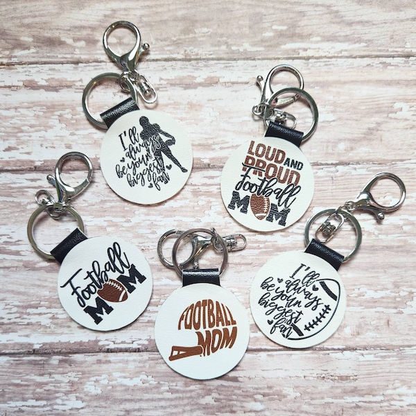 Football Keychain - Etsy