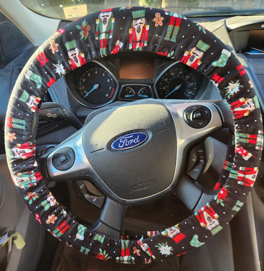 Nutcracker Steering Wheel Cover, Christmas Car Accessories, Stretchy ...
