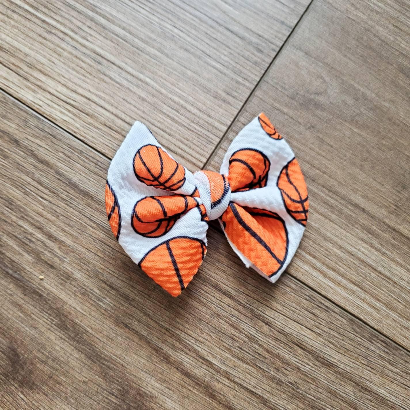 Basketball Bow, Sports Bow, Fabric Bow, Hair Clip, Headband, Hair ...