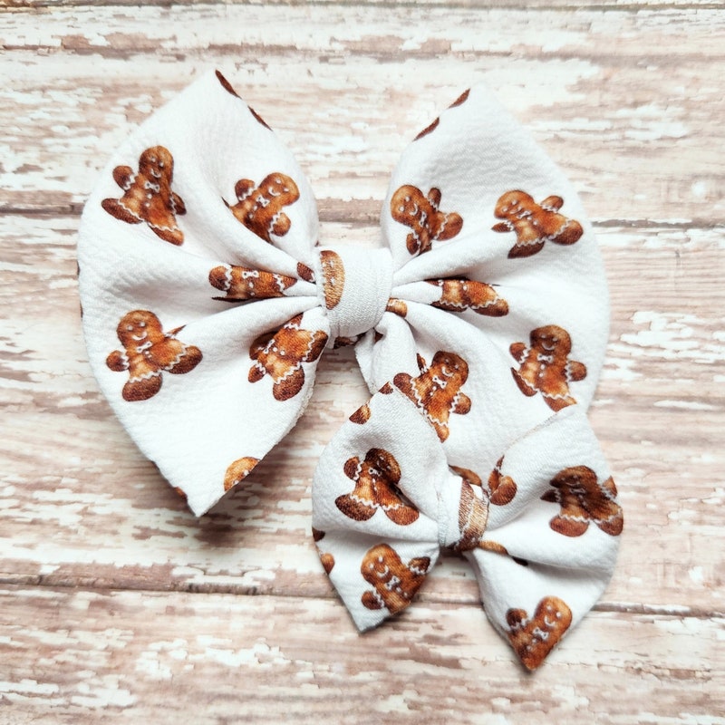 Gingerbread Man Bow - Etsy