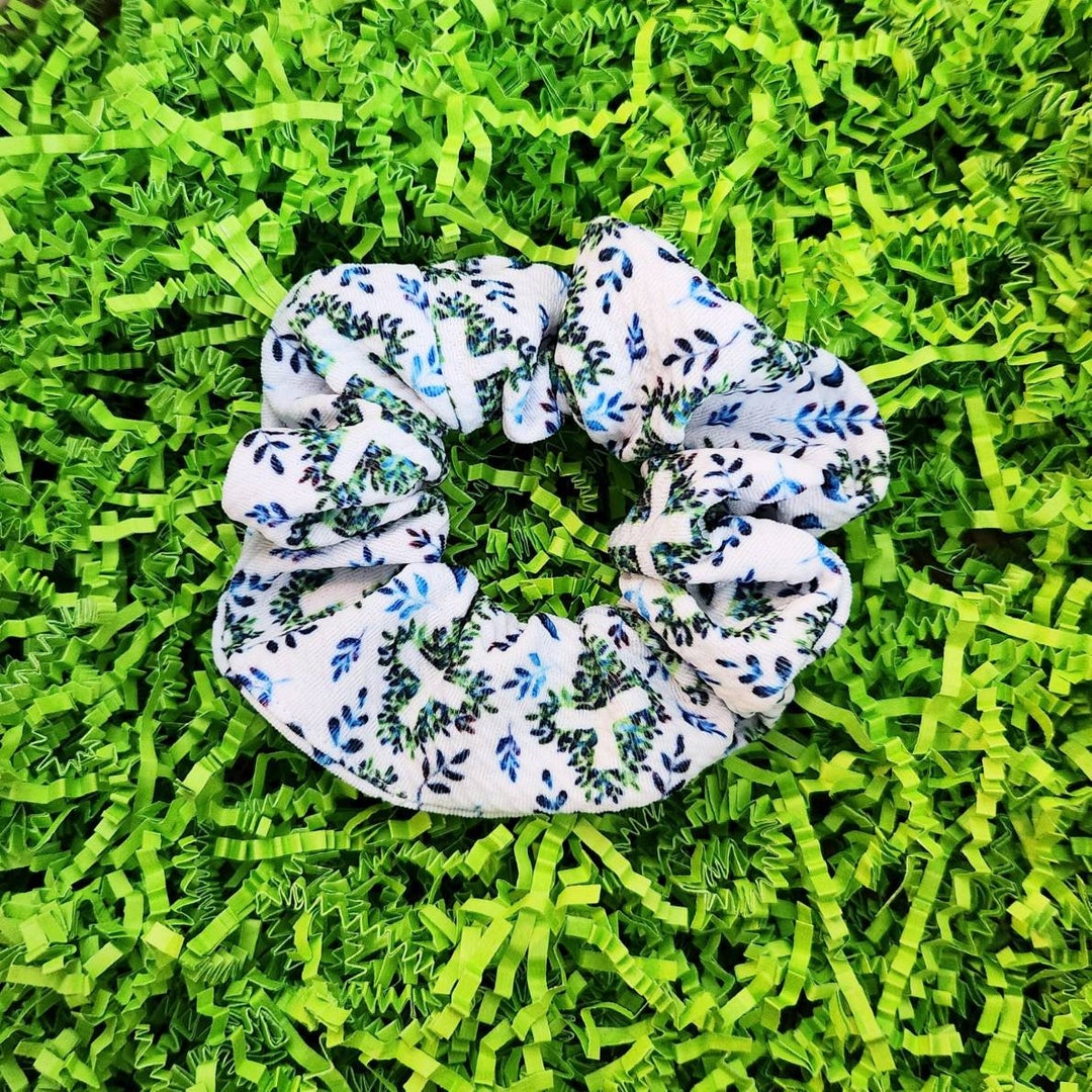 Cross Scrunchies, Easter Scrunchies, Floral Scrunchies, Easter Basket ...