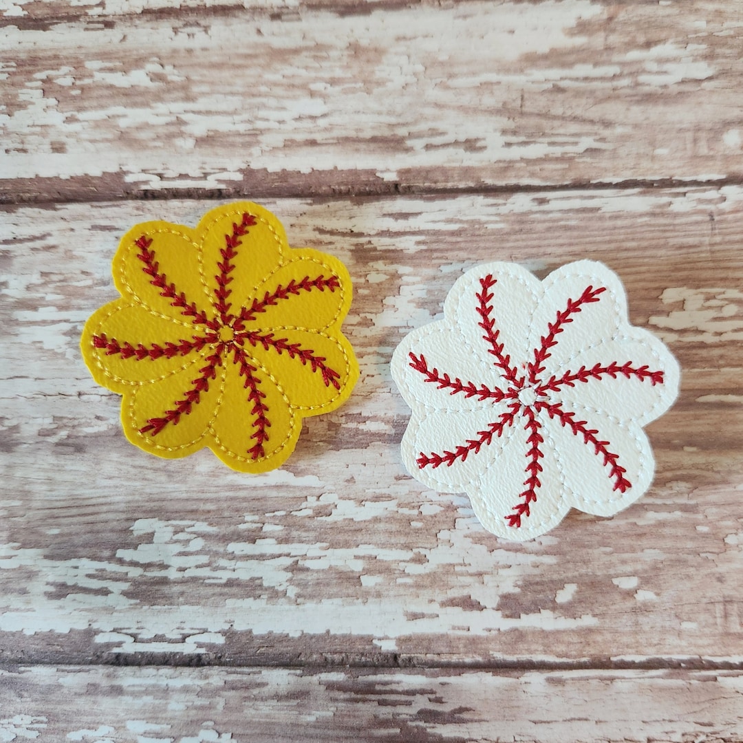 Baseball Clips, Softball Clips, Sports Clip, Floral Hair Clip ...