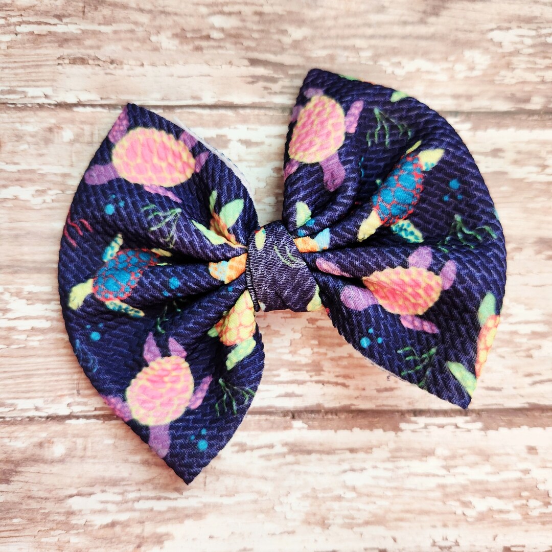 Turtle Bow, Sea Creatures Bow, Hair Accessories, Hair Clip, Headband ...