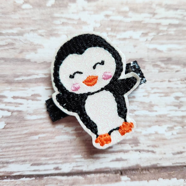 Penguin Hair Clip - Etsy
