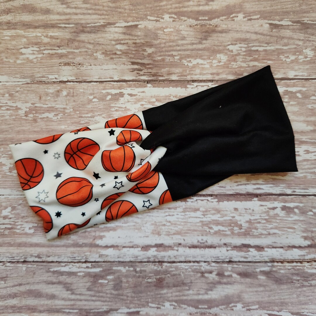 Basketball Headbands, Two Tone Headbands, Adult Headbands, Teacher Gift ...