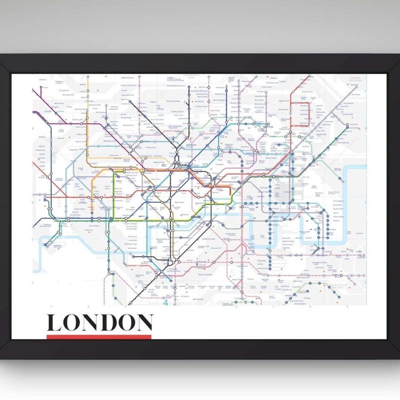 Tube Map - Etsy UK