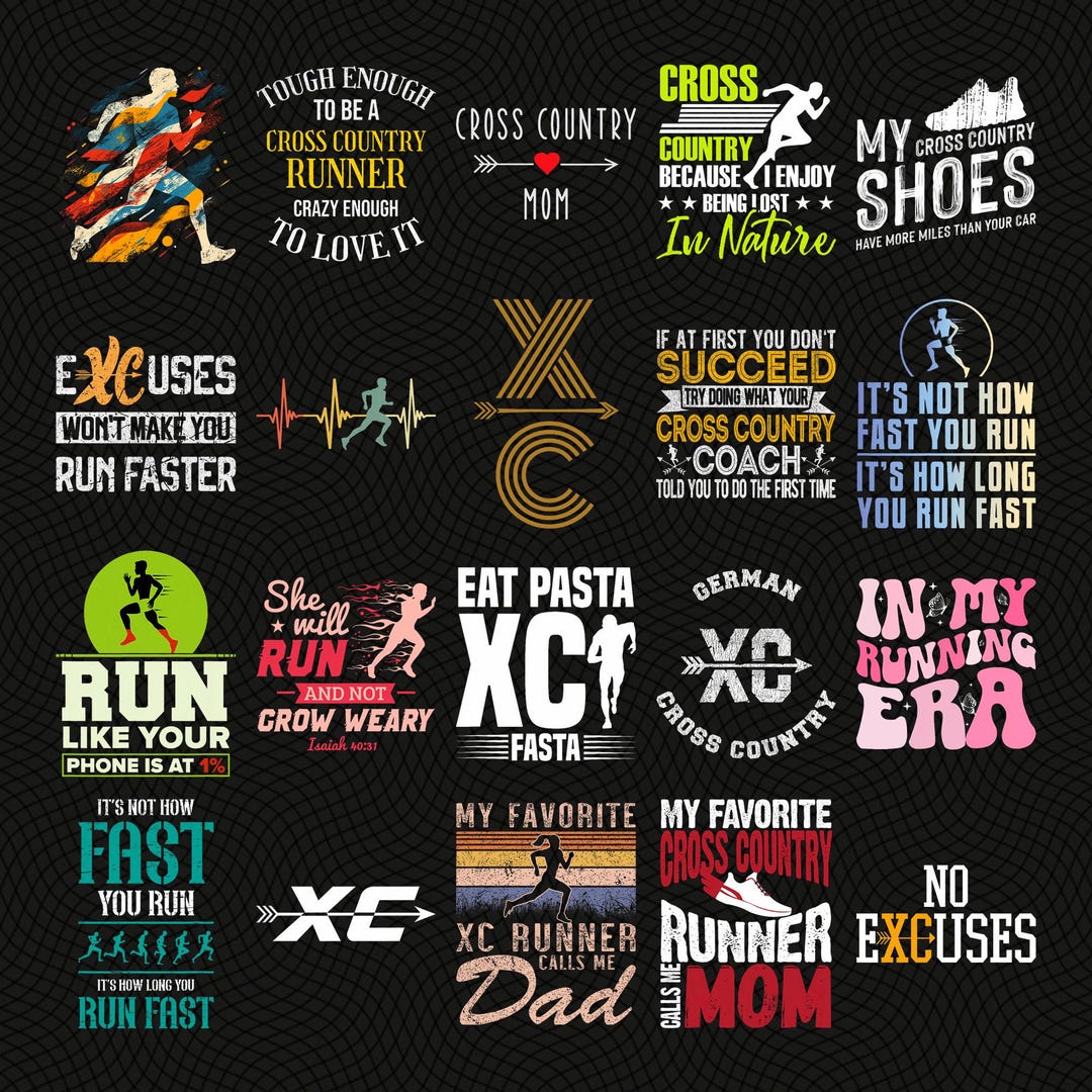 Cross Country Png Bundle, XC Png, Sport Png, Cross Country Running ...