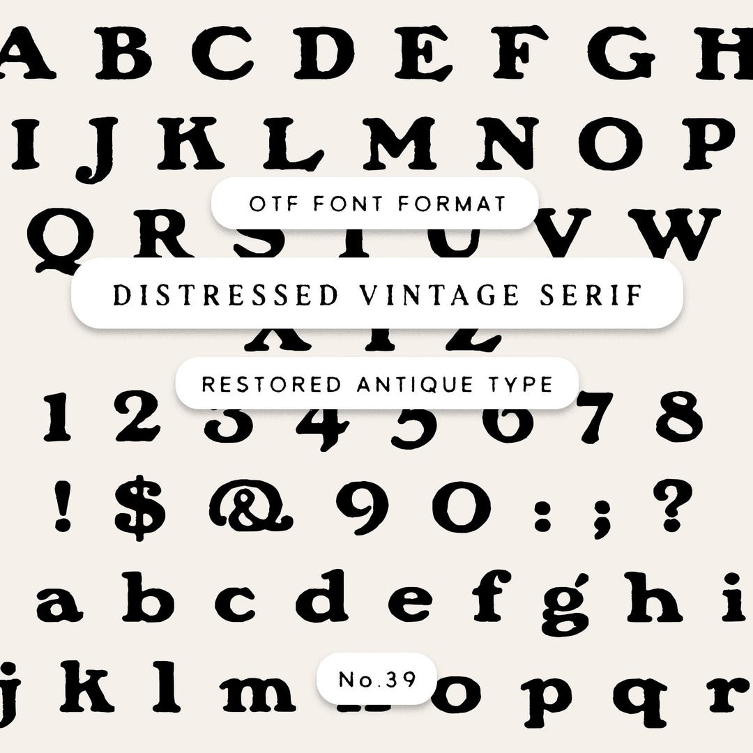 Century Library Restored Antique Serif Fonts Collection, Installable ...