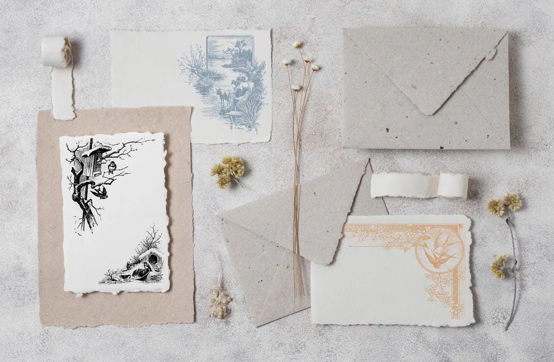 Vintage Borders and Scenic Frames, Restored Engravings, PNG and SVG ...