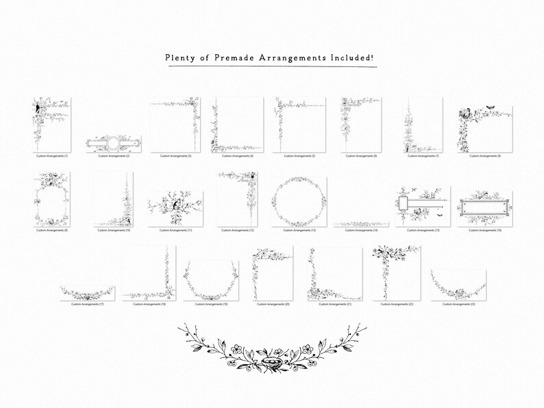Vintage Botanical Illustrations: Rustic Nature Line Art SVG PNG Pack - Etsy