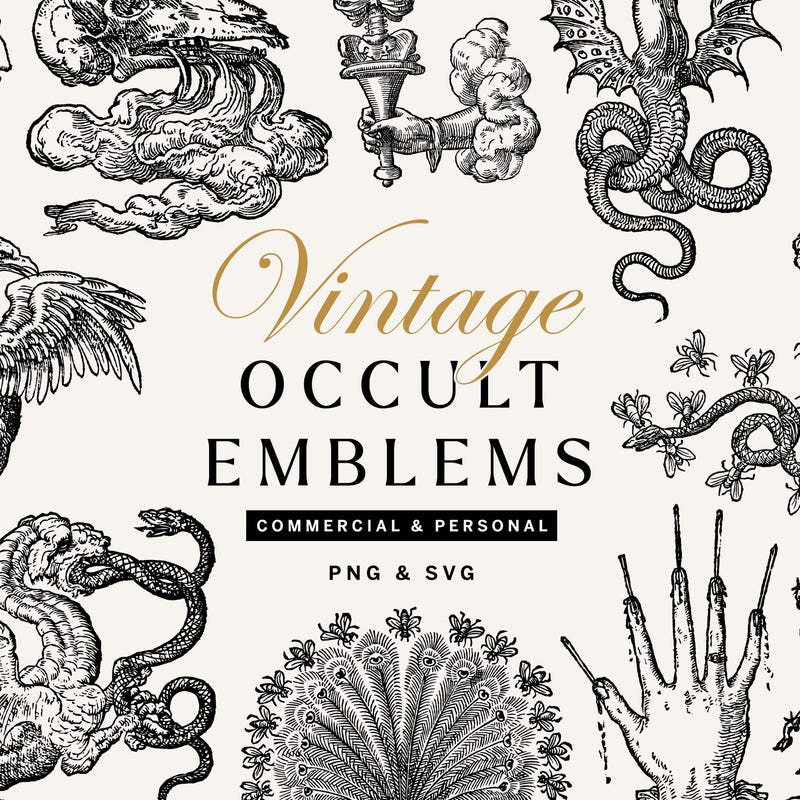 Vintage Occult Svg - Etsy