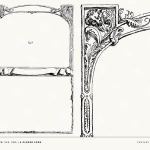 Vintage Gothic Borders and Frames: SVG & PNG (digital Download) - Etsy