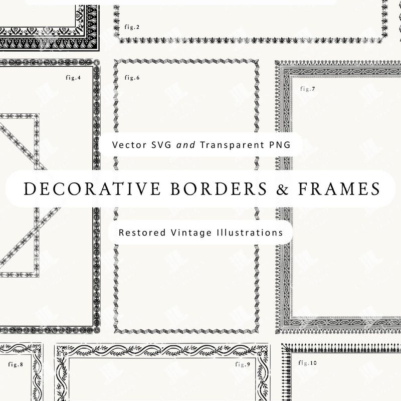 Vintage Square Border - Etsy UK