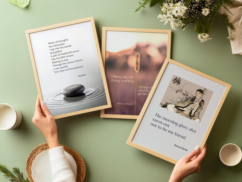 Zen Poster Featuring Haiku Poetry by an Old Zen Master. A Fun ...