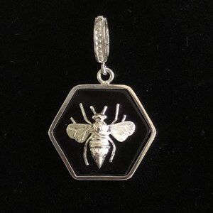 Paper Clip Necklace in Solid 925 Sterling Silver With Bee Pendant ...