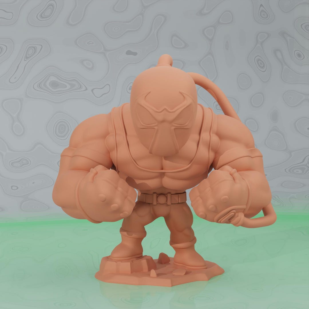 Bane Inspired 3D STL File | High Detailed Muscle Warrior Model ...