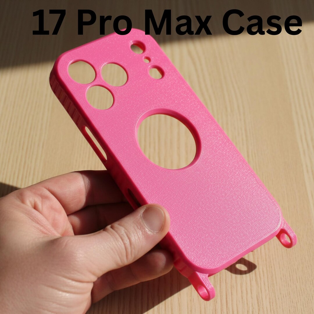 IPhone 17 Pro Max Case STL | Hot Pink Squiggle Bumper Cover 3D Print ...
