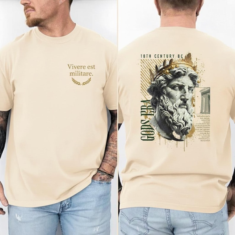 Vivere Est Militare Stoic Roman Statue Artwork – Ancient Philosophy ...