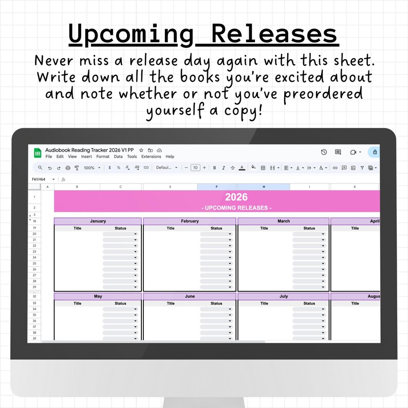 Standard Reading Tracker 2026 | Google Sheets Book Log With Dashboard ...