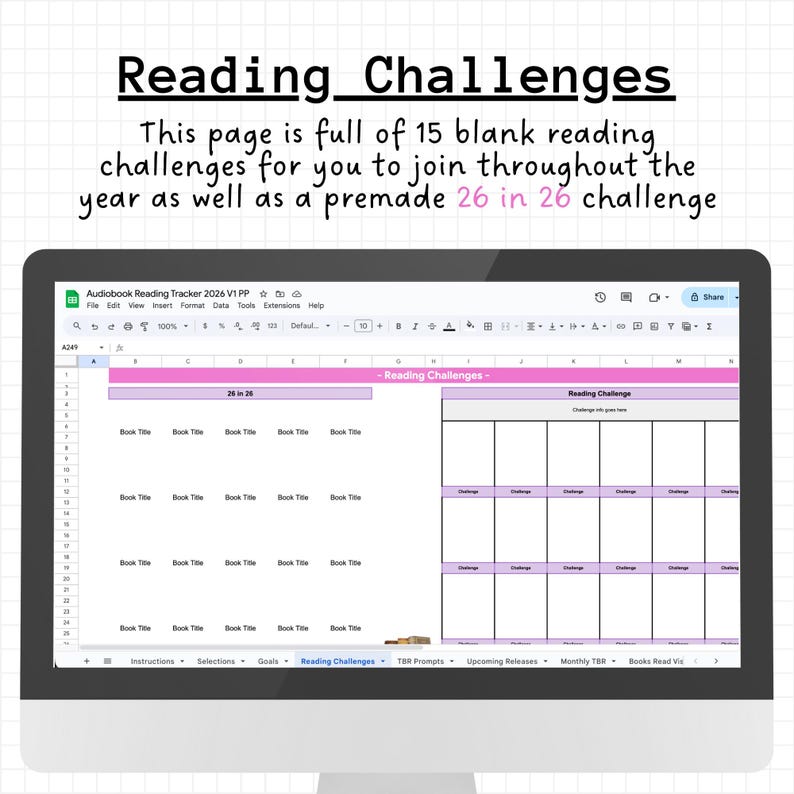 Standard Reading Tracker 2026 | Google Sheets Book Log With Dashboard ...