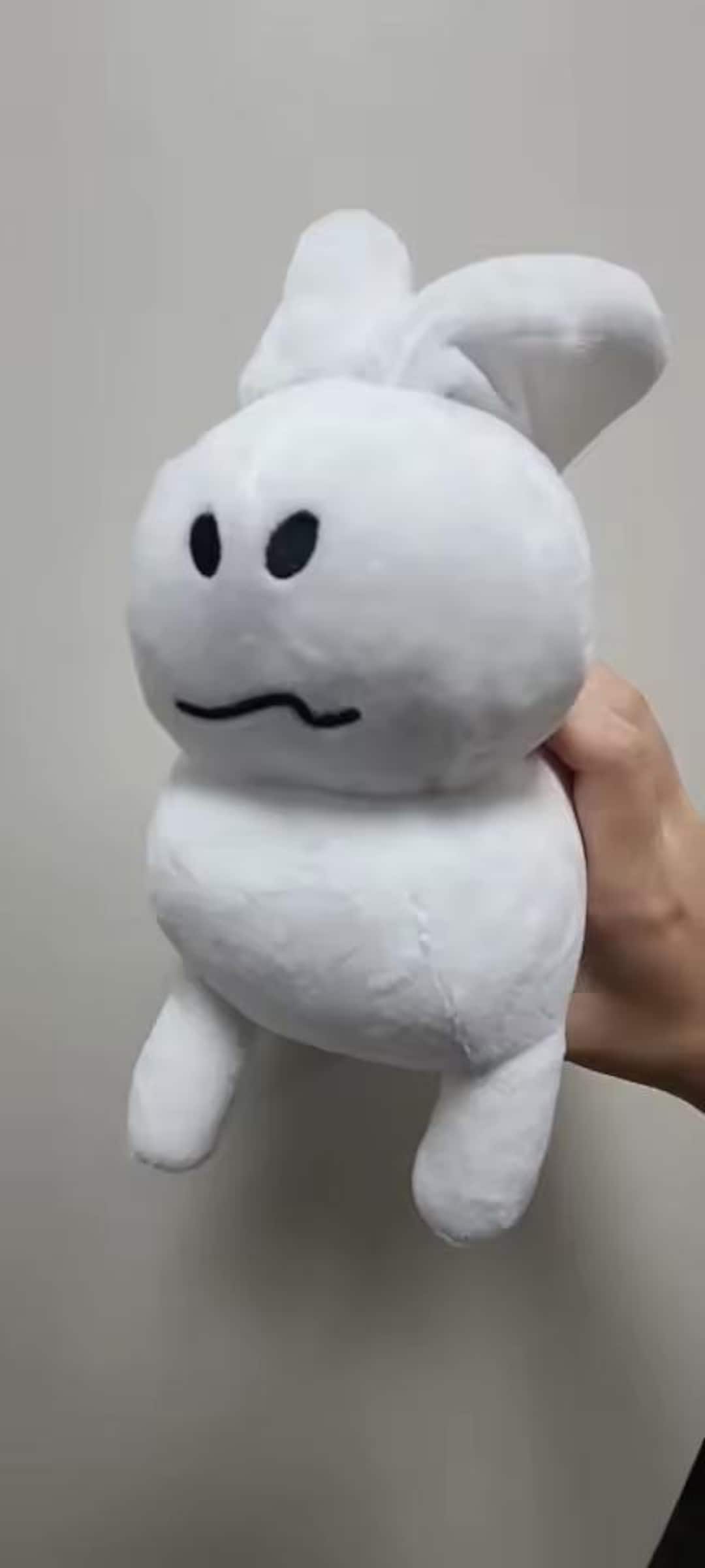 Forsaken Chance Gubby Plush – White Bunny Edition, Cute Kawaii Stuffed ...
