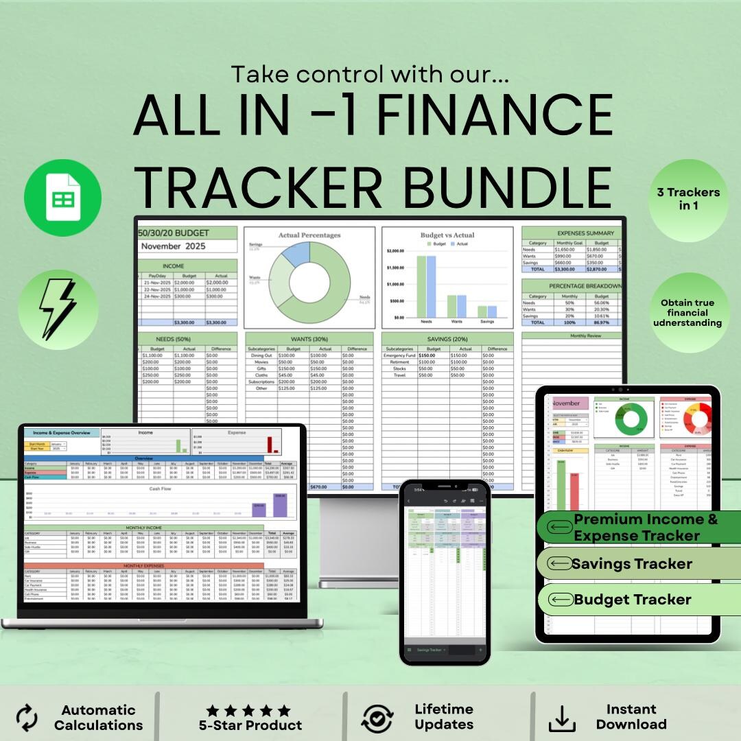 Smart Money Starter Kit | Income Log • Spending Log • Savings Goals ...