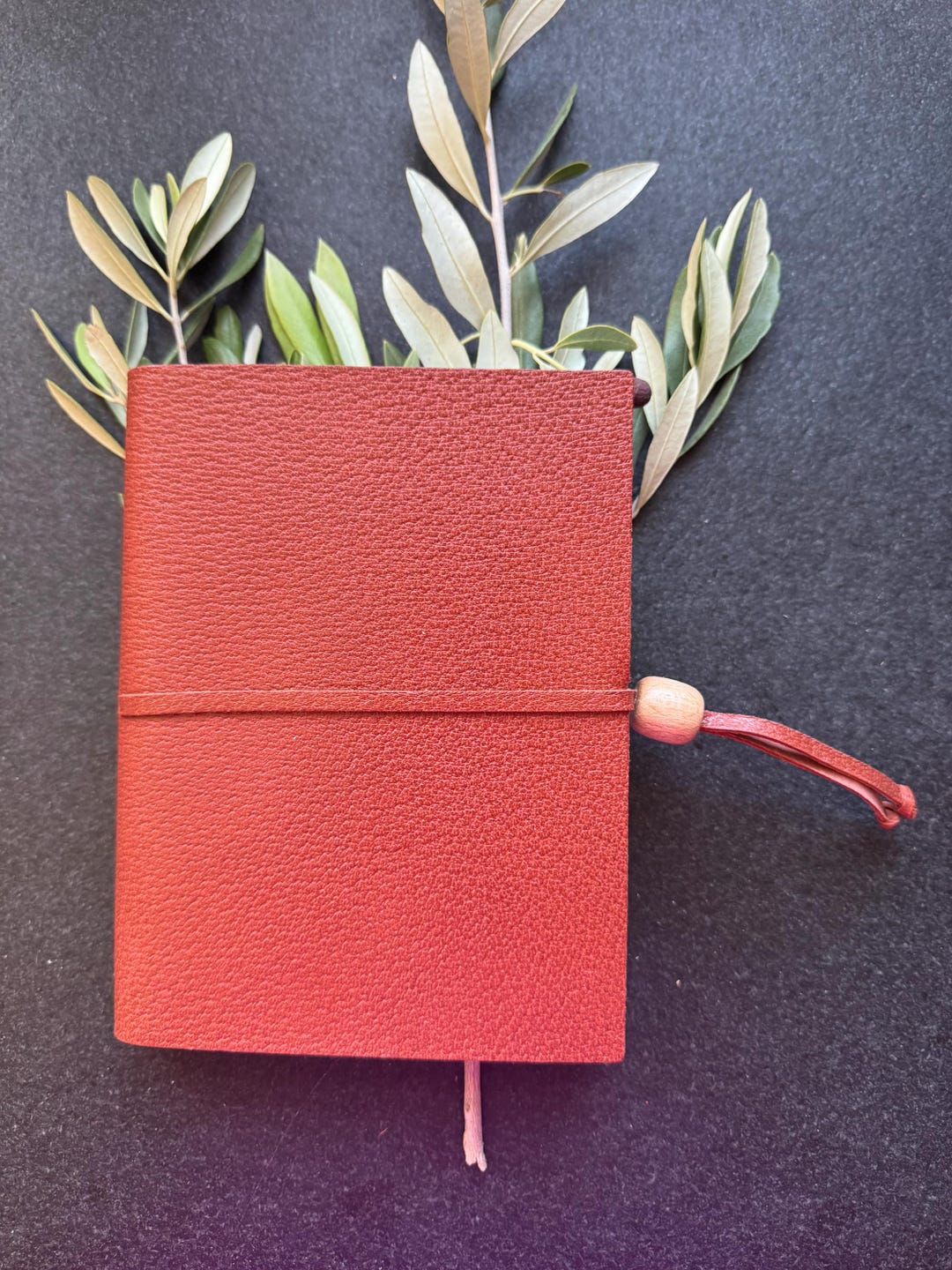 Handmade Italian Leather Journal – Terracotta Leather With Beaded ...