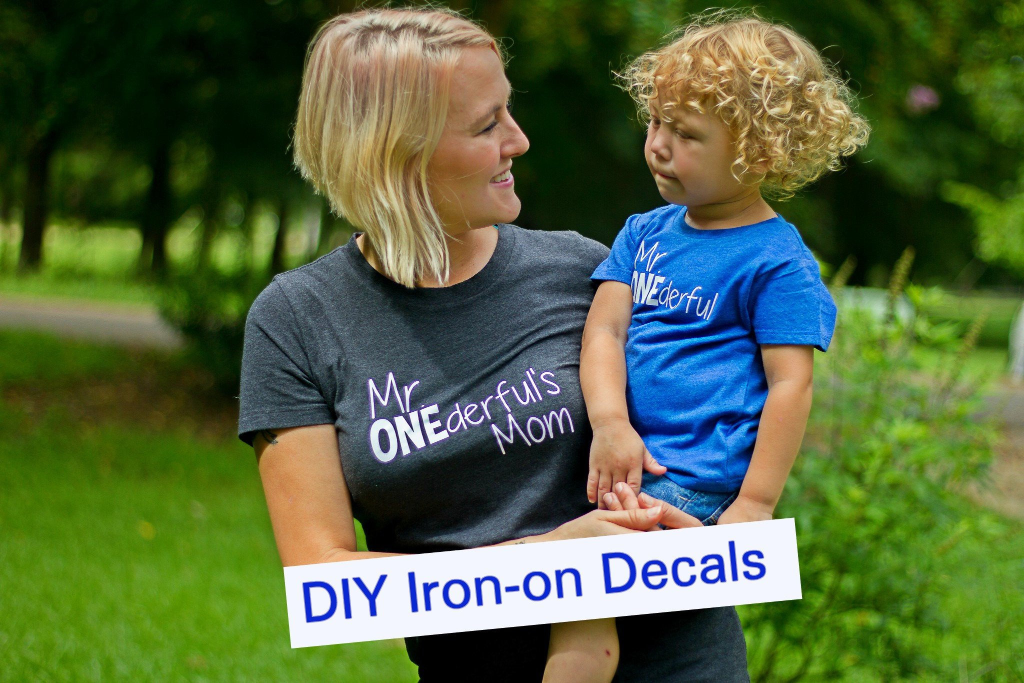 Iron-On Decals Make your own shirt Matching decals for Mr | Etsy